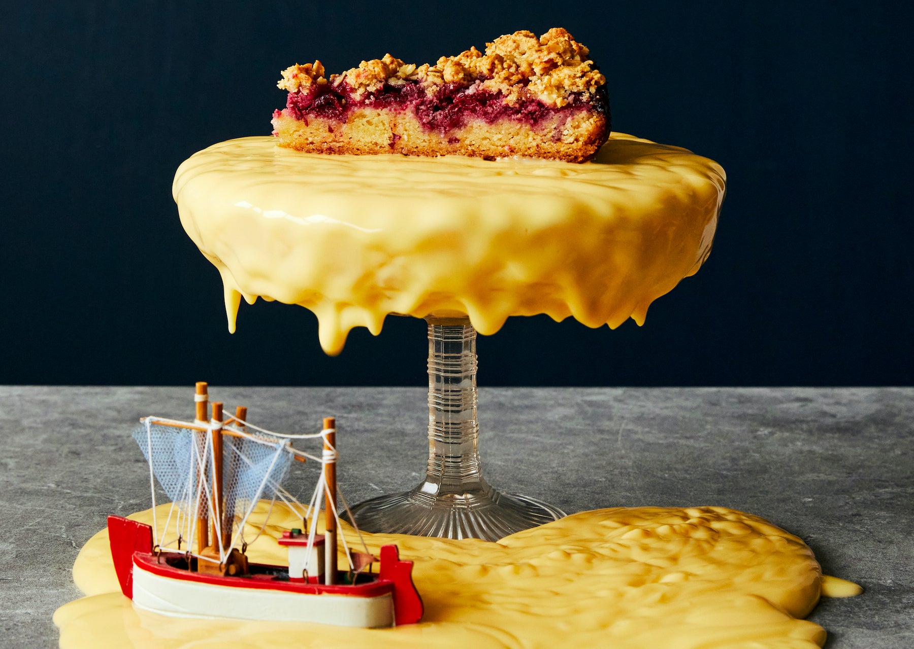 CHERRY CRUMBLE CAKE RECIPE